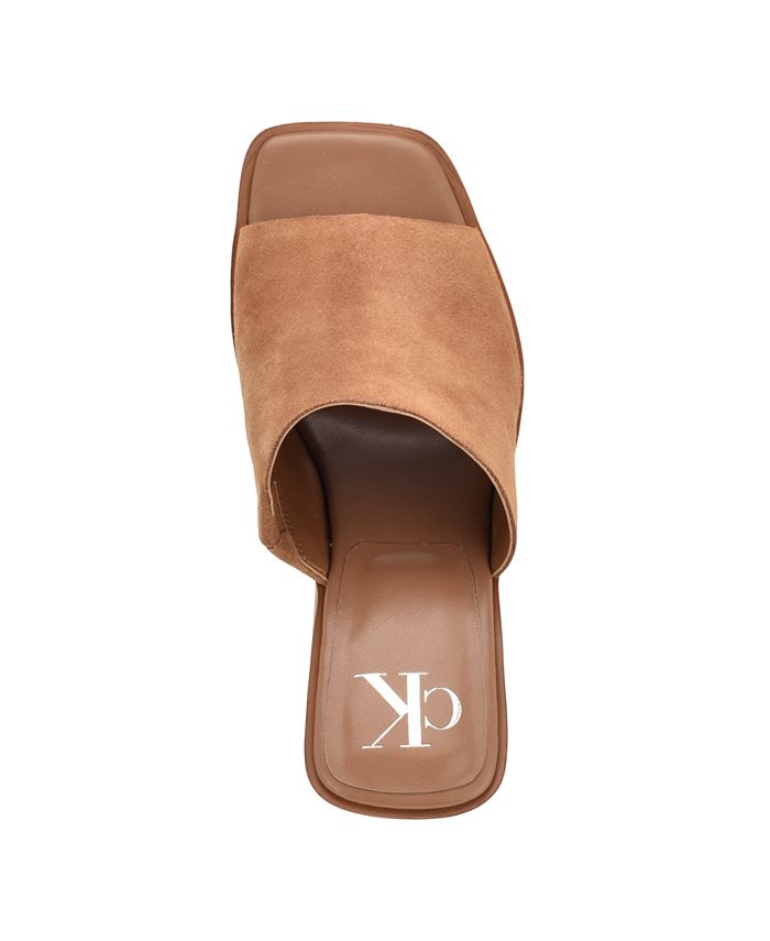 Calvin Klein Women's Clancy Square Toe Dress Mules - Macy's