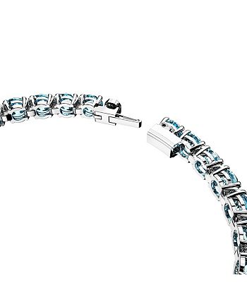 Swarovski Crystal Round Cut Matrix Tennis Bracelet - Macy's