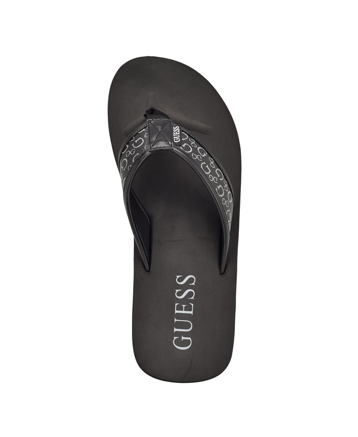 GUESS Men's Durban Flexible Casual Flip Flop Sandals - Macy's