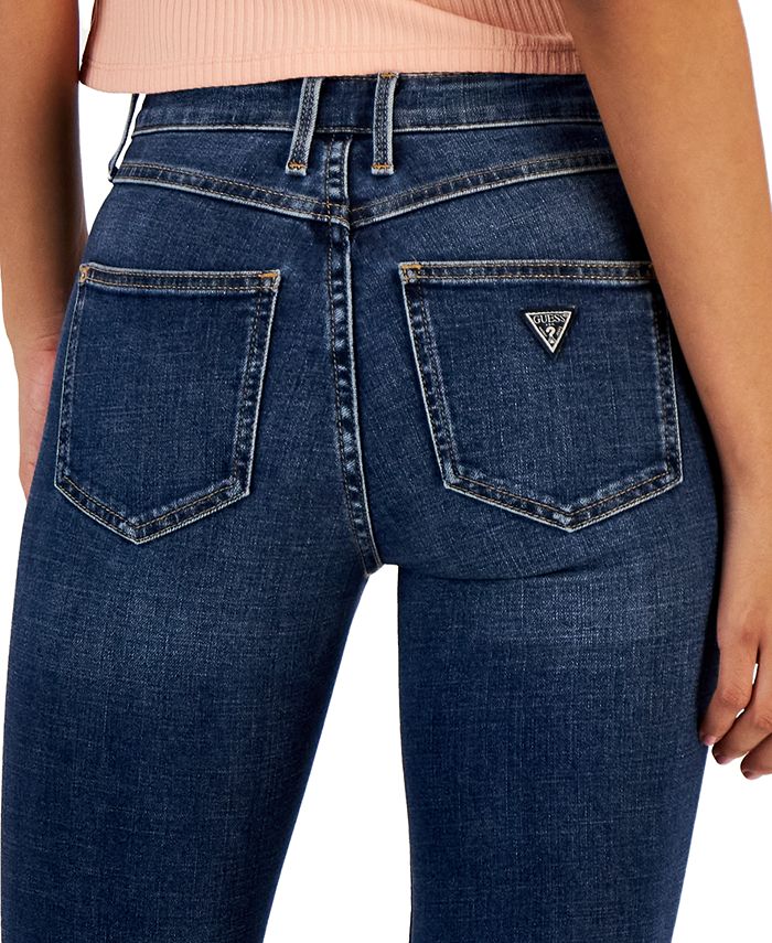 GUESS JEANS Women's High-Rise Button-Fly Skinny Jeans - Macy's