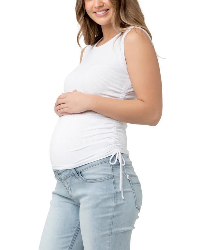 Ripe Maternity Maternity Jodie Ruched Rib Tank - Macy's