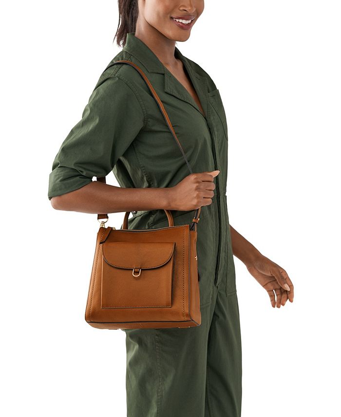 Fossil Parker Leather Mini Backpack Bag - Macy's