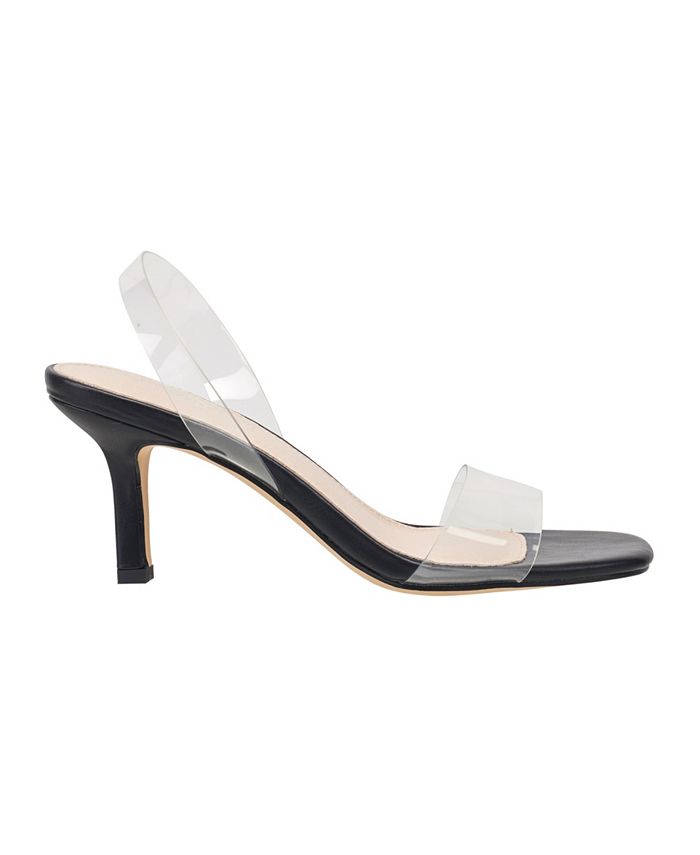 French Connection Women's Tia Slingback Lucite Sandals - Macy's
