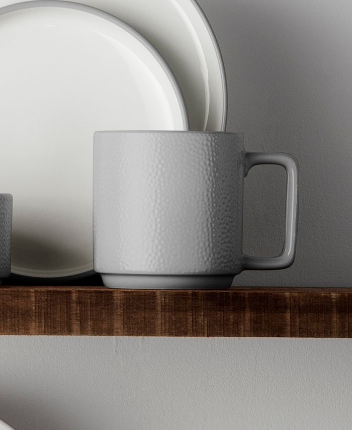 Noritake Colortex Stone Stax Mugs, Set of 4 - Macy's