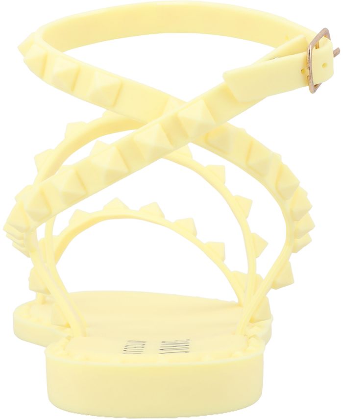 Journee Collection Women's Saphira Studded Jelly Sandals - Macy's