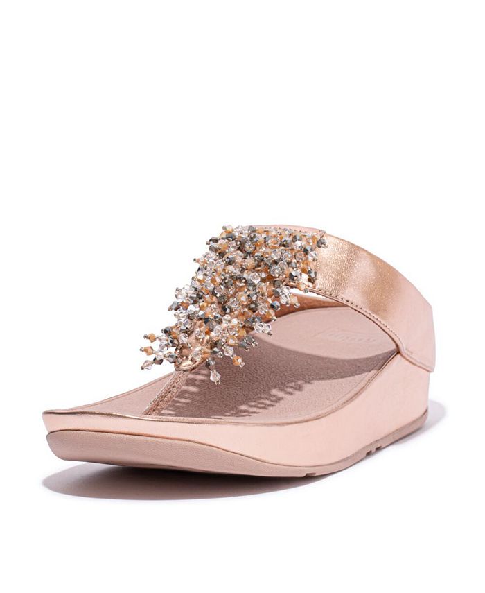 FitFlop Women's Rumba Beaded Toe-Post Sandals - Macy's