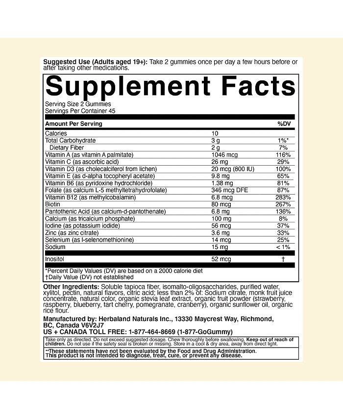 HerbaLand Women's Multi Vitamin Gummies - Macy's