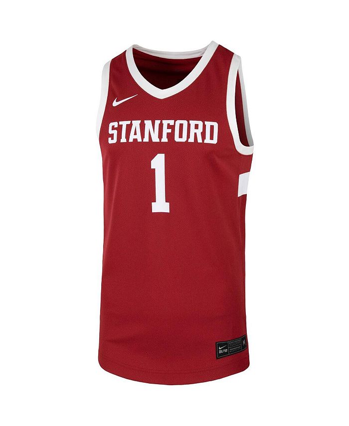 Nike Men's #1 Cardinal Stanford Cardinal Team Replica Basketball Jersey ...