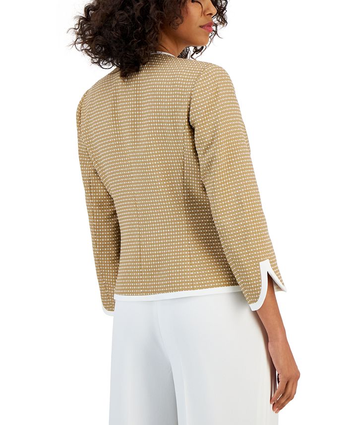 Kasper Women's Textured Framed Jacket - Macy's