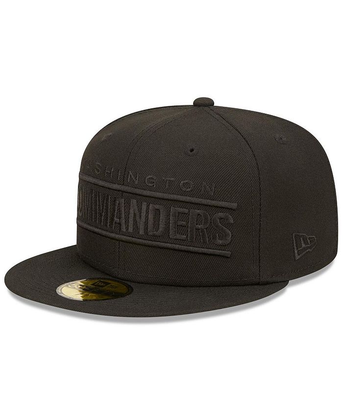 New Era Men's Washington Commanders Black on Black Alternate Logo ...
