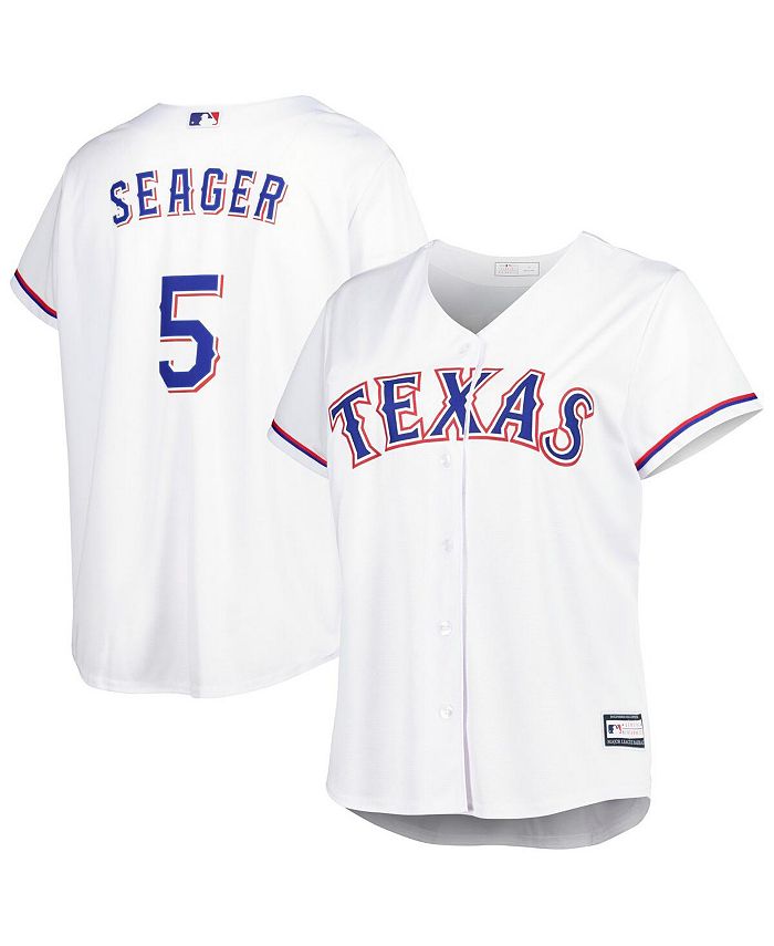 Profile Women's Corey Seager White Texas Rangers Plus Size Replica ...