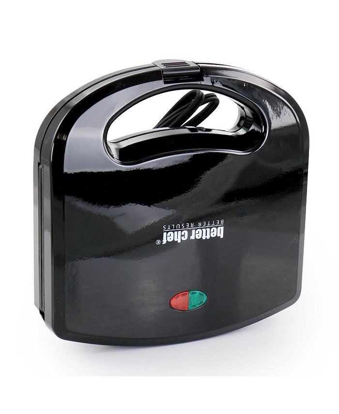 Better Chef Nonstick Panini Contact Grill in Black - Macy's