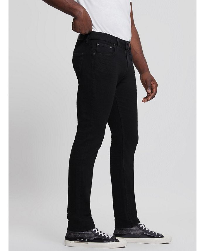 GUESS Men's Eco Davis Black Wash Slim Straight Jeans - Macy's