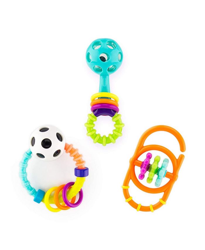 Sassy Baby Sassy My First Rattles Newborn Gift Set, 3 Soft and Flexible ...