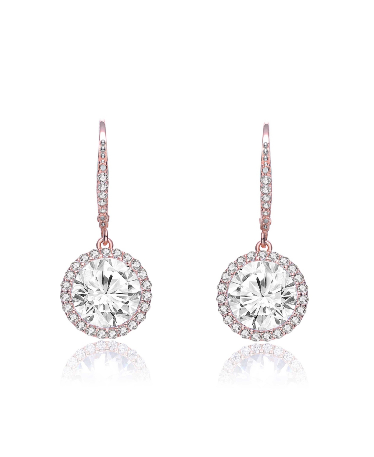 Click here for Cubic Zirconia Sterling Silver cluster Round Drop... prices