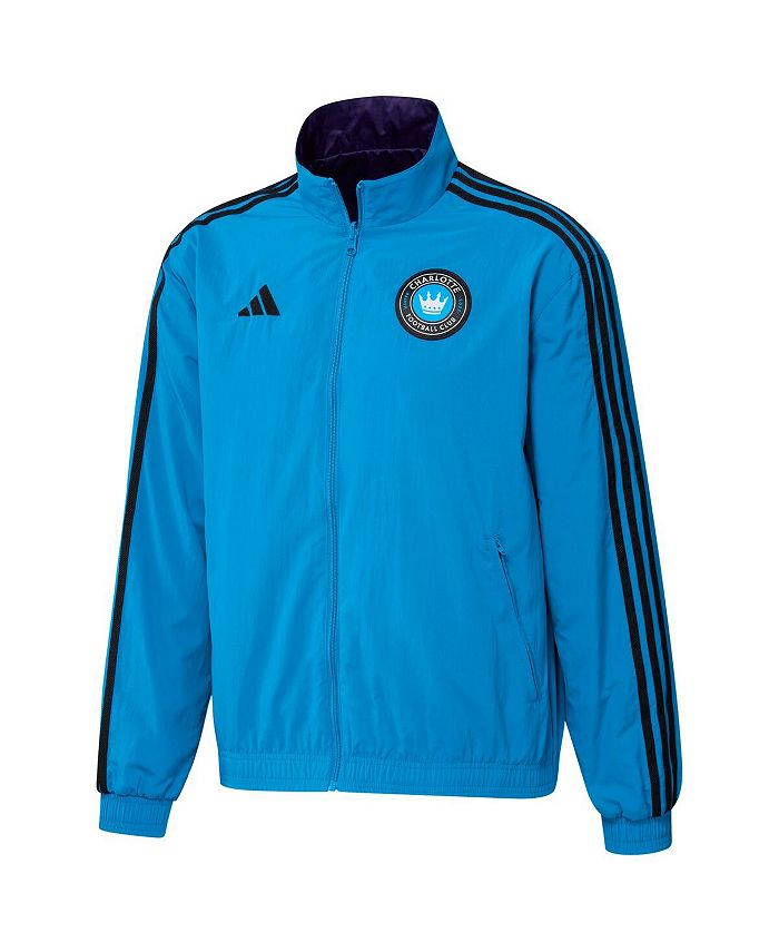 adidas Men's Blue, Purple Charlotte FC 2023 On-Field Anthem Full-Zip ...