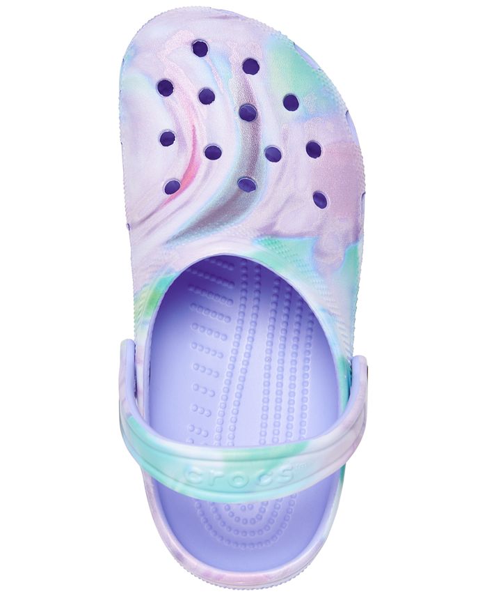 Crocs Big Kids Swirl Classic Clog Sandals from Finish Line - Macy's