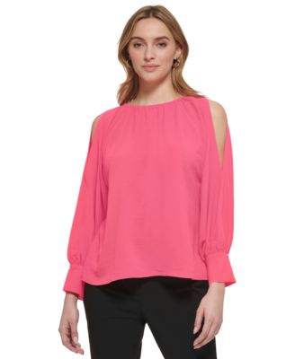 Calvin klein cold shoulder top store