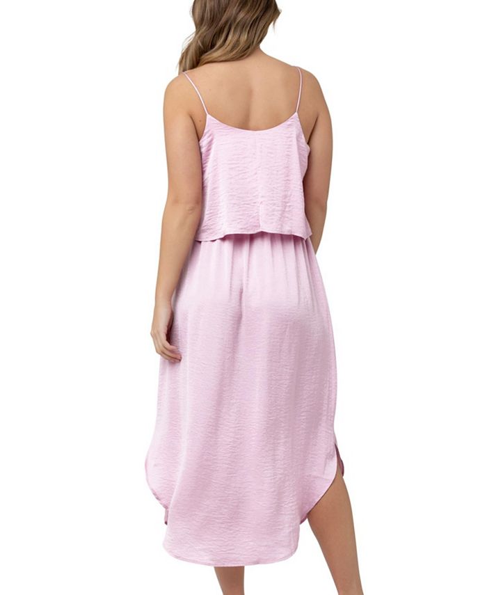 Ripe Maternity Maternity Nursing Slip Satin Dress - Macy's