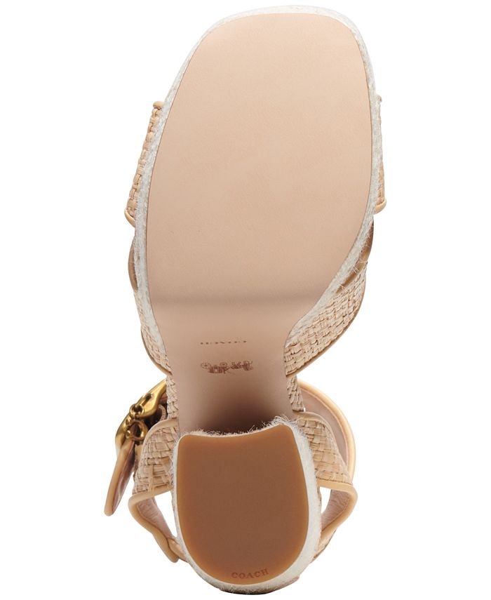 COACH Nelly Crossband Platform Dress Sandals - Macy's
