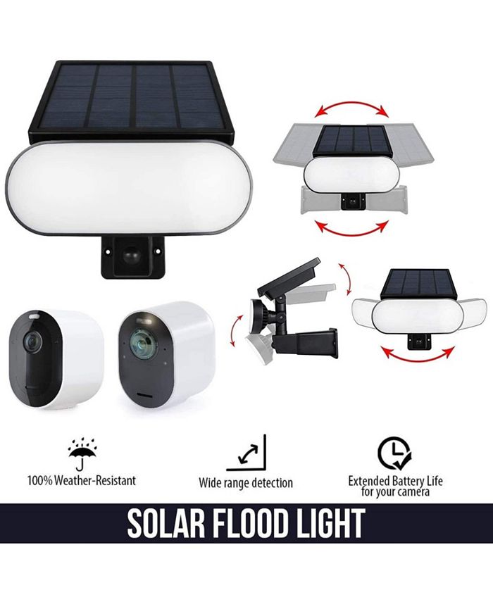 Wasserstein 2-in-1 Solar Panel Charger & Security Light for Arlo Pro 3 ...