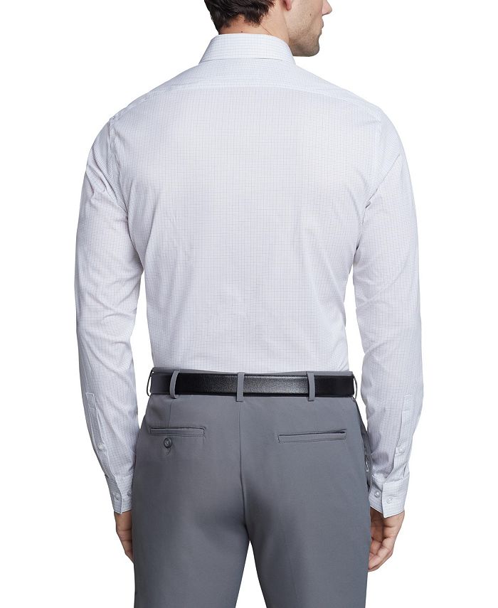Calvin Klein Men's Steel Plus Slim Fit Stretch Wrinkle Free Dress Shirt - Macy's