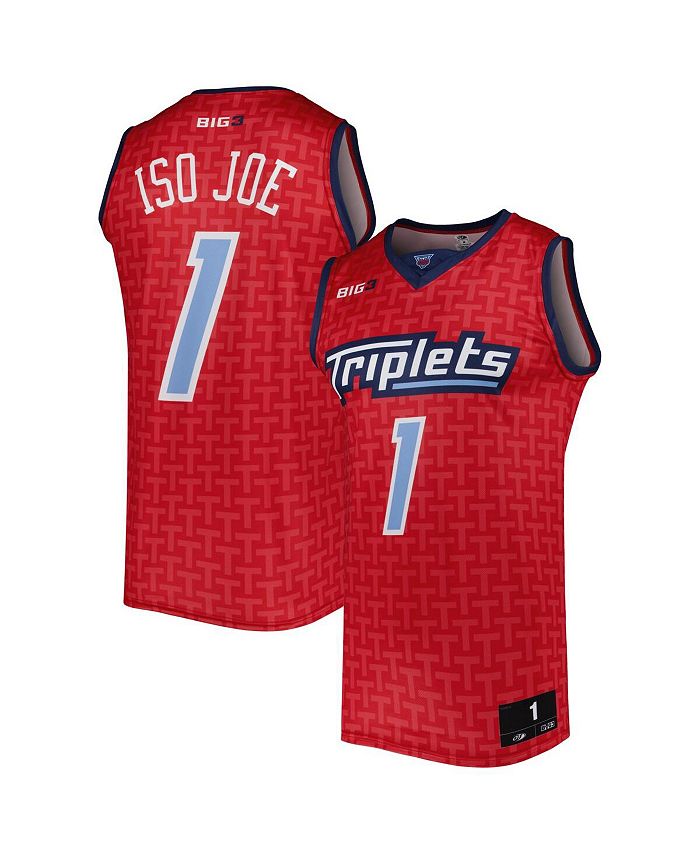 OT Sports Men's Iso Joe Red Triplets Replica Jersey - Macy's