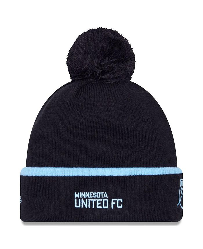 New Era Men's Black Minnesota United FC Wordmark Kick Off Cuffed Knit ...
