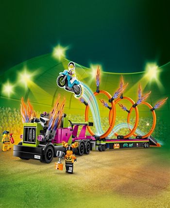 LEGO® City Stunt Truck Ring of Fire Challenge 60357 Building Toy Set ...