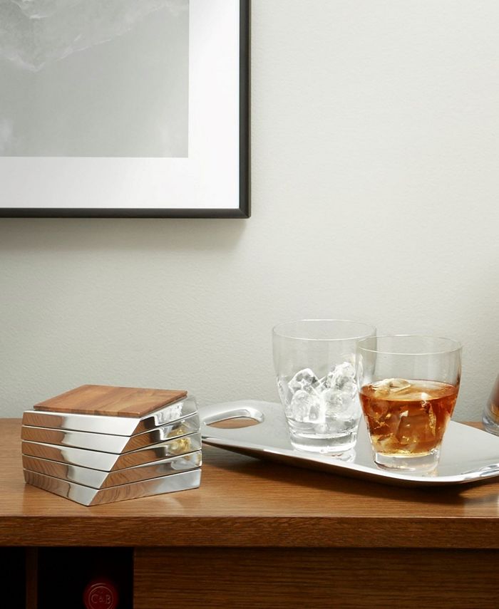 Nambé Nambe Twist Set of 6 Coasters - Macy's