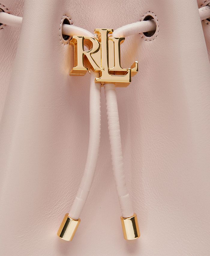 Lauren Ralph Lauren Andie Small Leather Drawstring Bag - Macy's