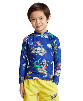 Polo Ralph Lauren Toddler and Little Boys Polo Bear Performance Jersey ...