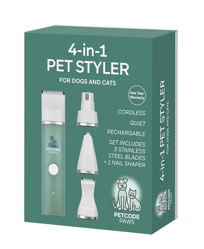 Petcode Paws 4-in-1 Pet Styler Trimmer Filer For Dogs and Cats - Macy's