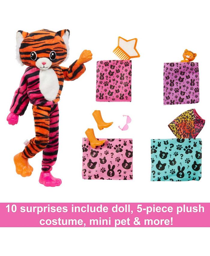 Barbie Cutie Reveal Jungle Series Tiger Doll - Macy's