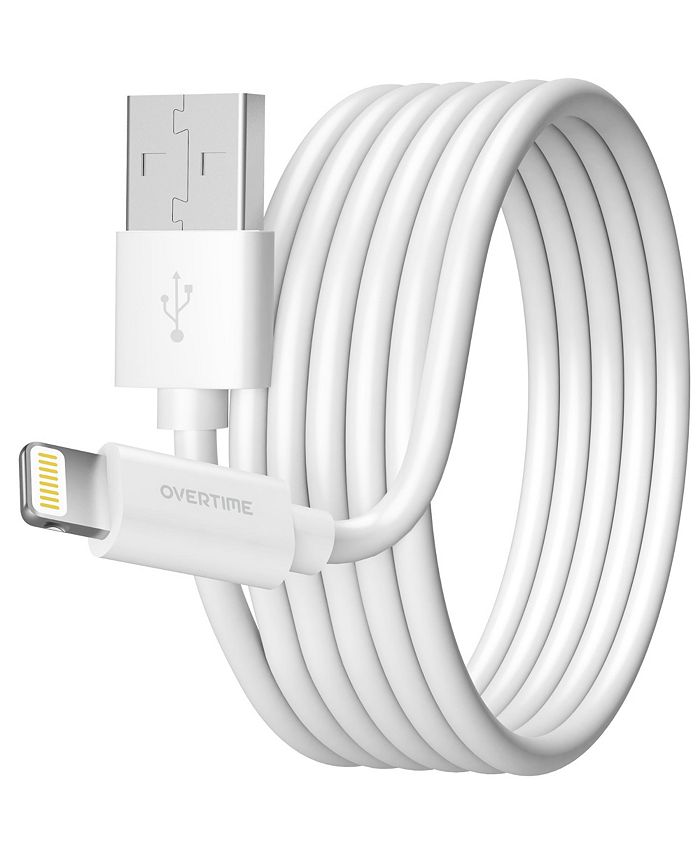 Overtime Apple MFi Certified iPhone 11/XR/SE/10/8 10ft Charging Cable ...