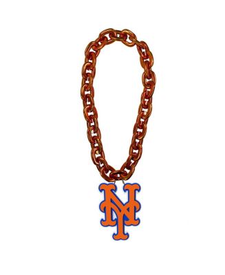 Men's and Women's Orange New York Mets Team Logo Fan Chain - Macy's