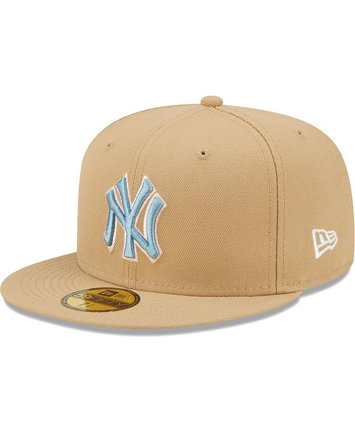 New Era Men's Tan New York Yankees 1999 World Series Sky Blue ...