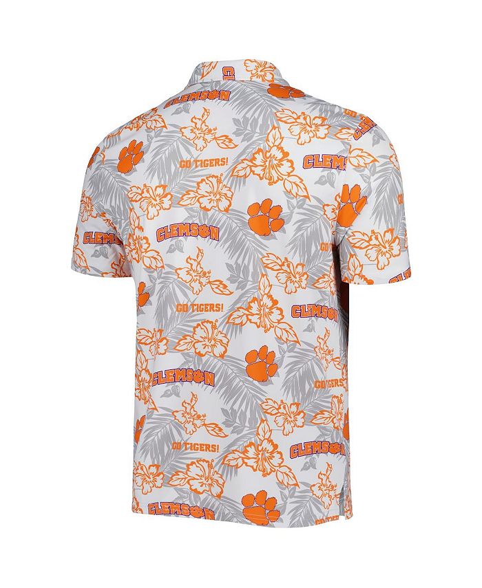 Reyn Spooner Men's White Clemson Tigers Performance Polo Shirt - Macy's