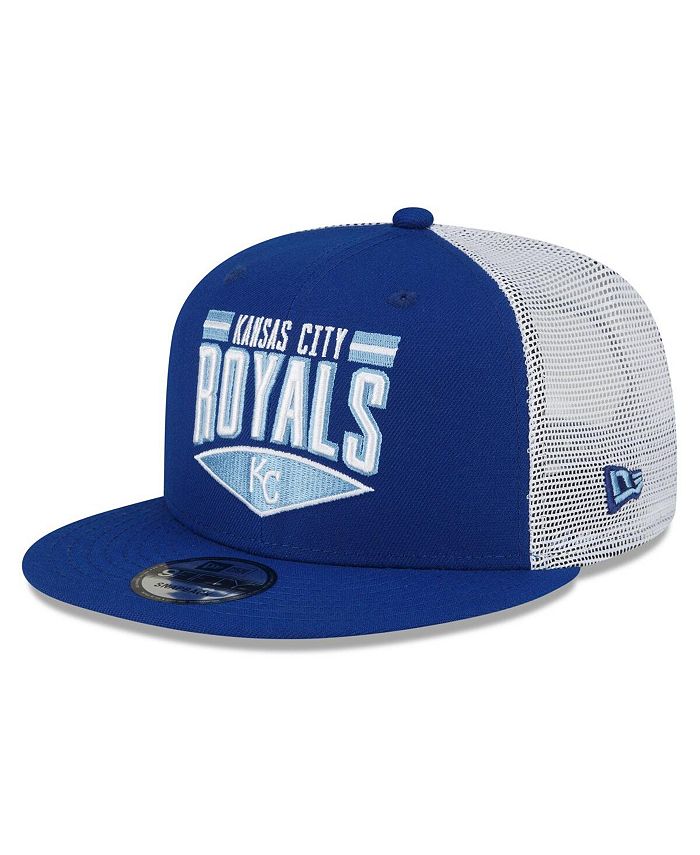 New Era Men's Royal, White Kansas City Royals Base Trucker 9FIFTY ...