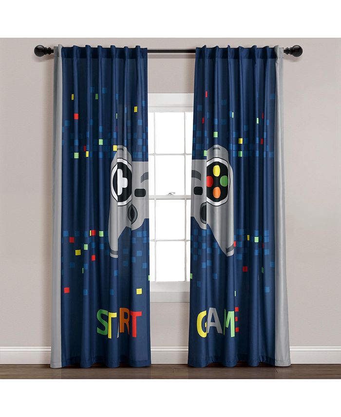 Lush Décor Video Games 2 Piece Set Window Curtain Panels, 52" x 84 ...