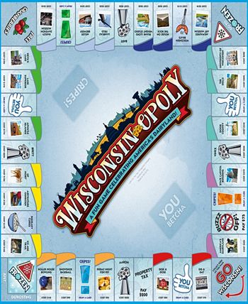 Late for the Sky Wisconsin-Opoly Classic Board Game With a Wisconsin ...