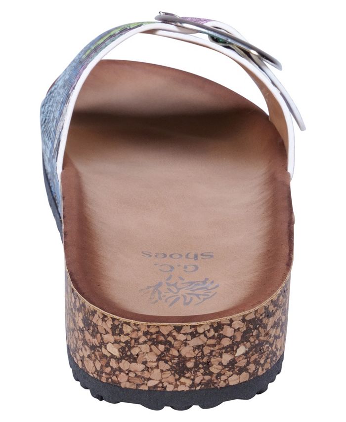 GC Shoes Women's Luna Slide Footbed Sandals - Macy's