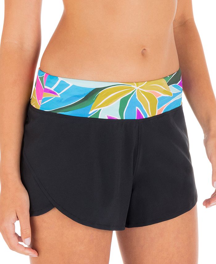 Hurley Juniors' Isla Soft Waist Swim Shorts - Macy's
