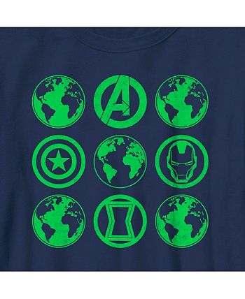 Marvel Boy's Earth Day Heroes Icons Child T-Shirt - Macy's