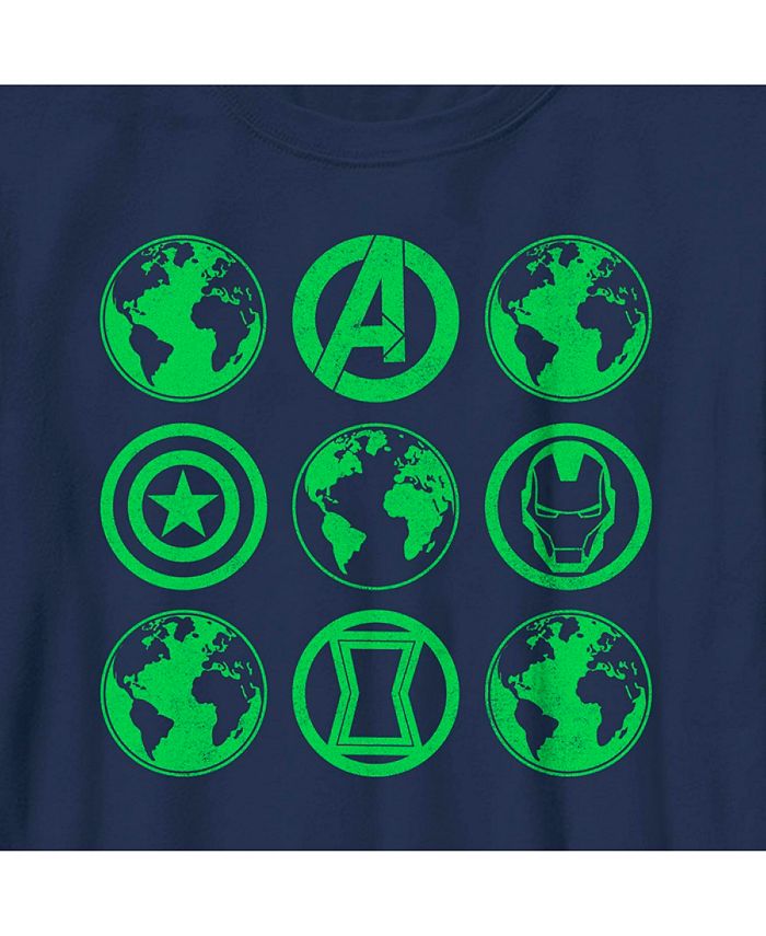 Marvel Boy's Earth Day Heroes Icons Child T-Shirt - Macy's