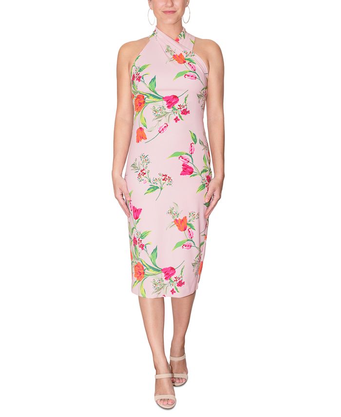 RACHEL Rachel Roy Harland Floral-Print Midi Dress & Reviews - Dresses - Women - Macy's