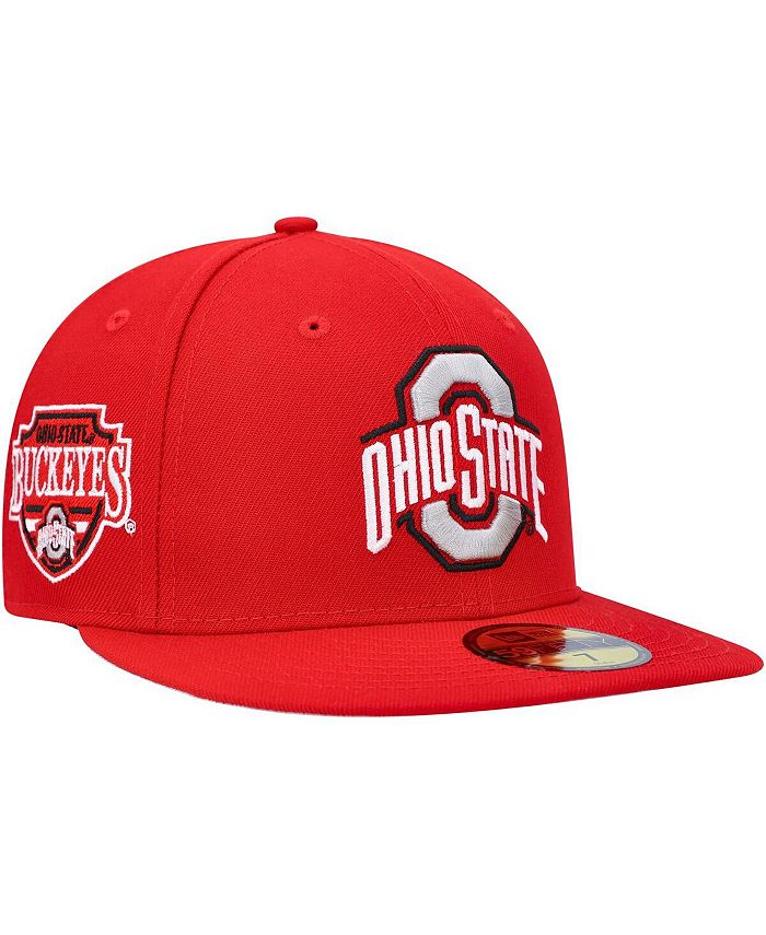 New Era Men's Scarlet Ohio State Buckeyes Patch 59FIFTY Fitted Hat - Macy's