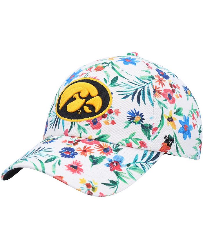 '47 Brand Women's White Iowa Hawkeyes Highgrove Clean Up Adjustable Hat ...