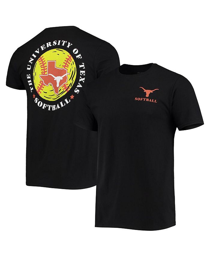 Image One Men's Black Texas Longhorns Softball Seal T-shirt - Macy's