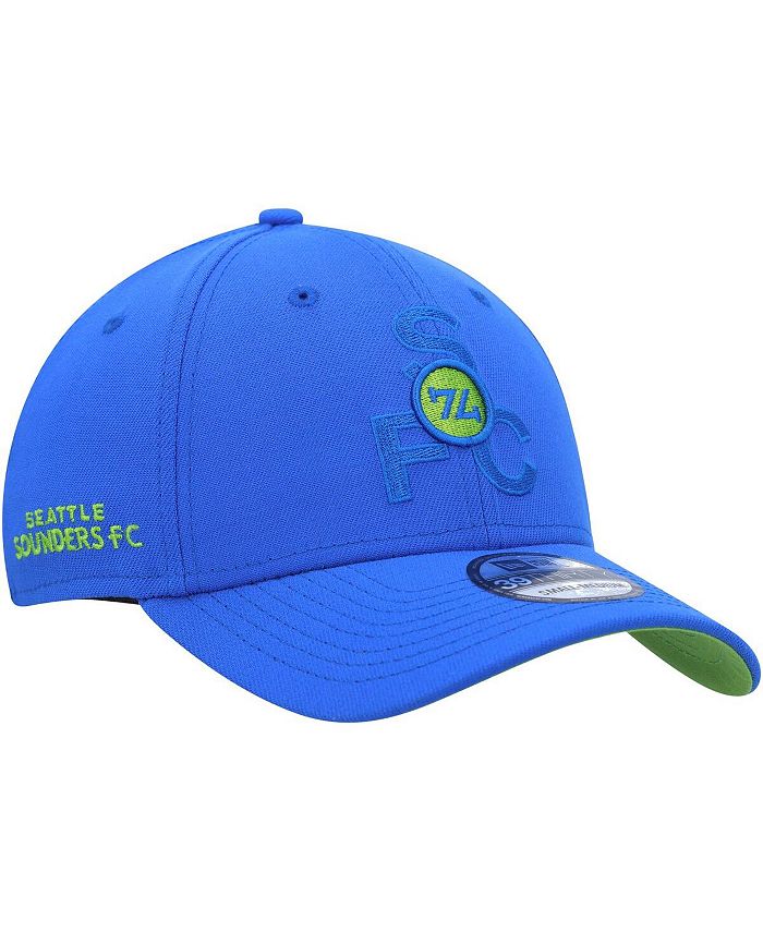 New Era Men's Blue Seattle Sounders FC Kick Off 39THIRTY Flex Hat - Macy's